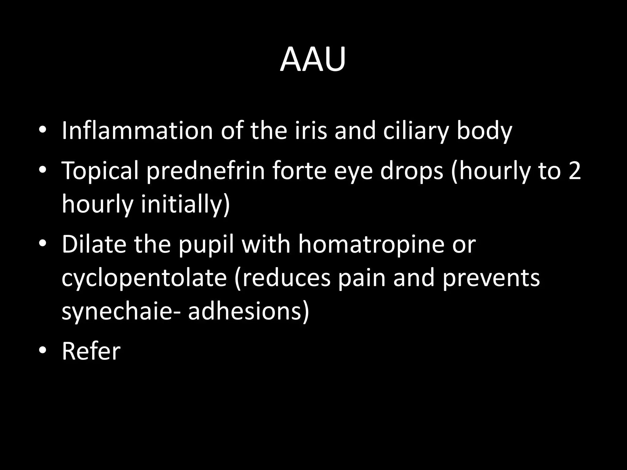 Emergency department eye presentations | PPTX