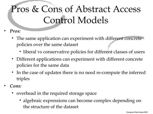 Abstract Access Control Model for Dynamic RDF Datasets | PPT