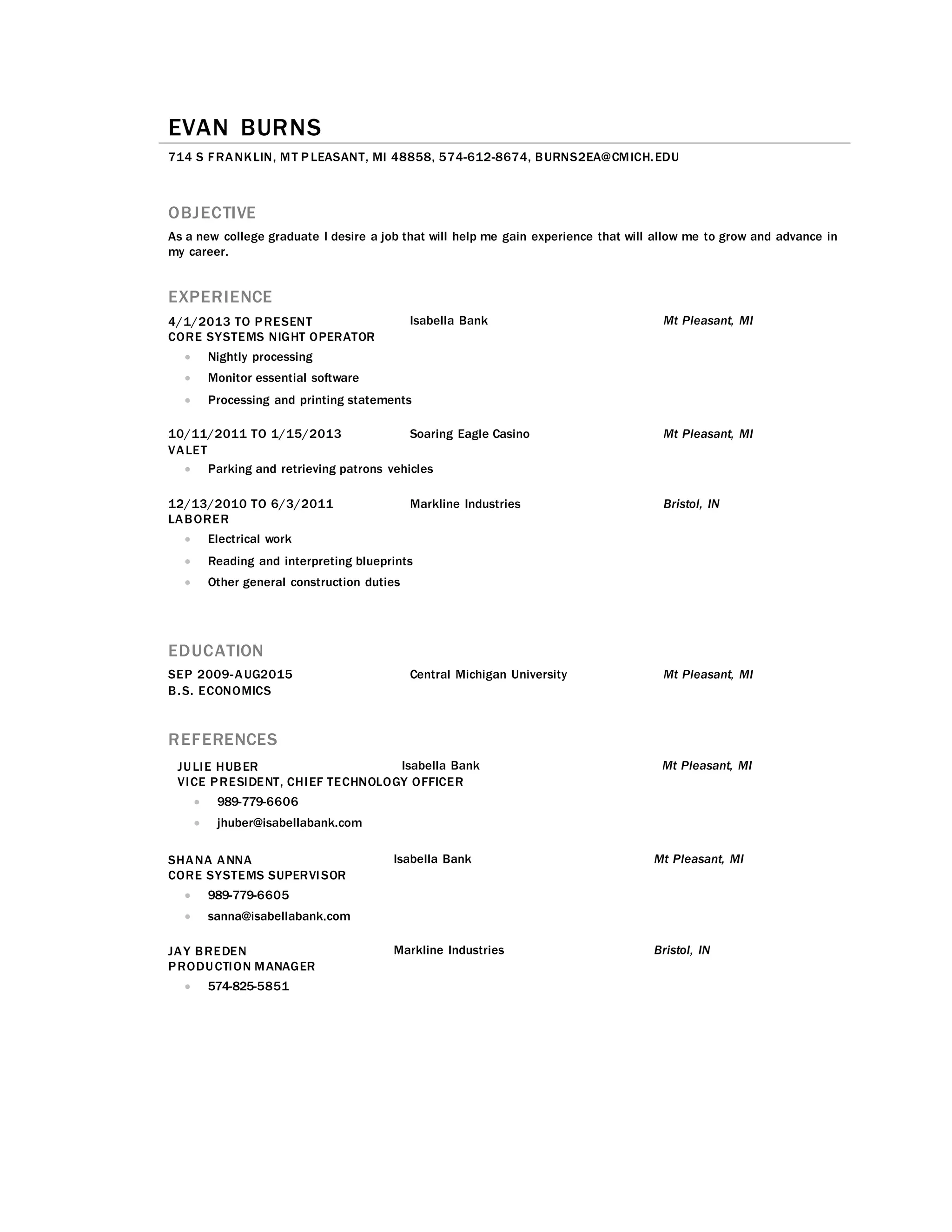 Resume1 | DOCX
