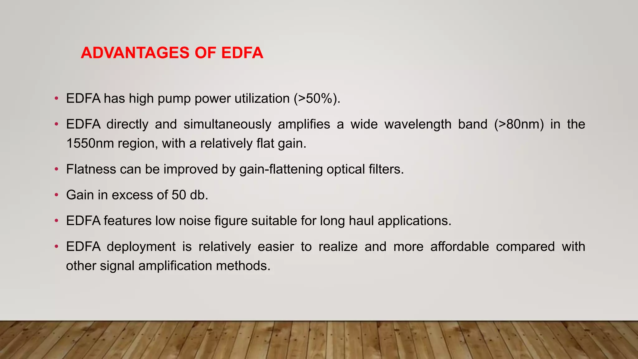 EDFA amplifier ppt | PPTX