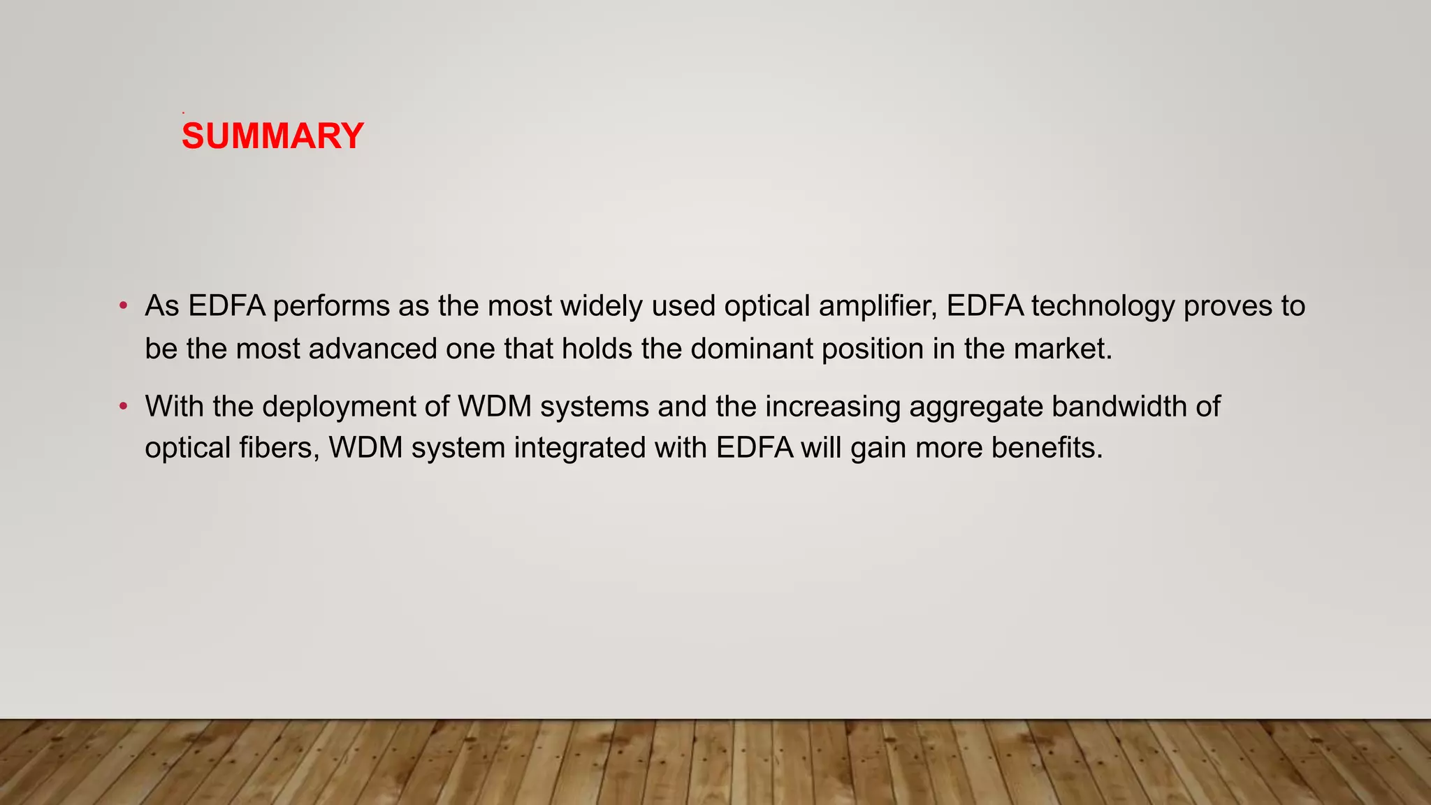EDFA amplifier ppt | PPTX