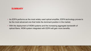 EDFA amplifier ppt | PPTX
