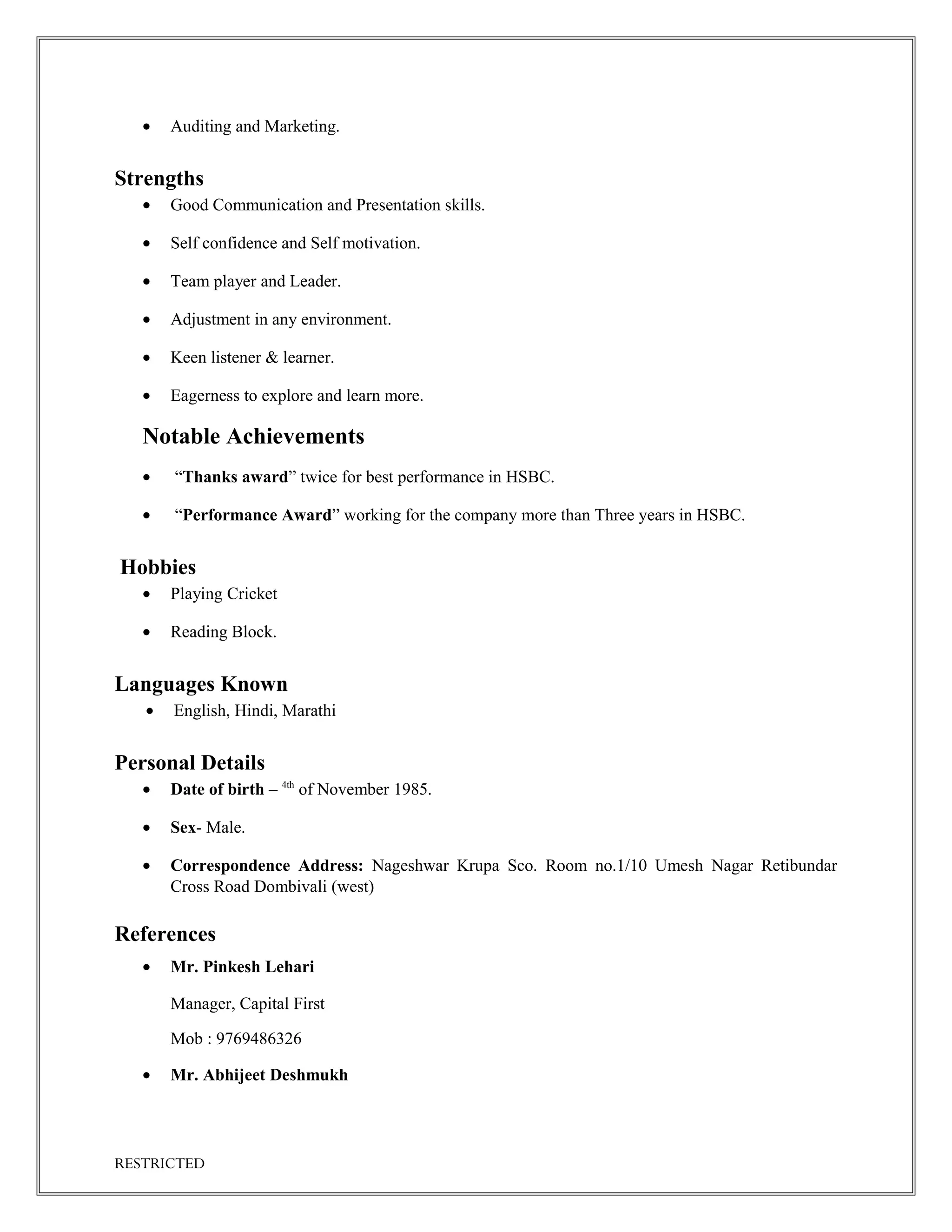 Abhilash Sharma CV[1] | DOC
