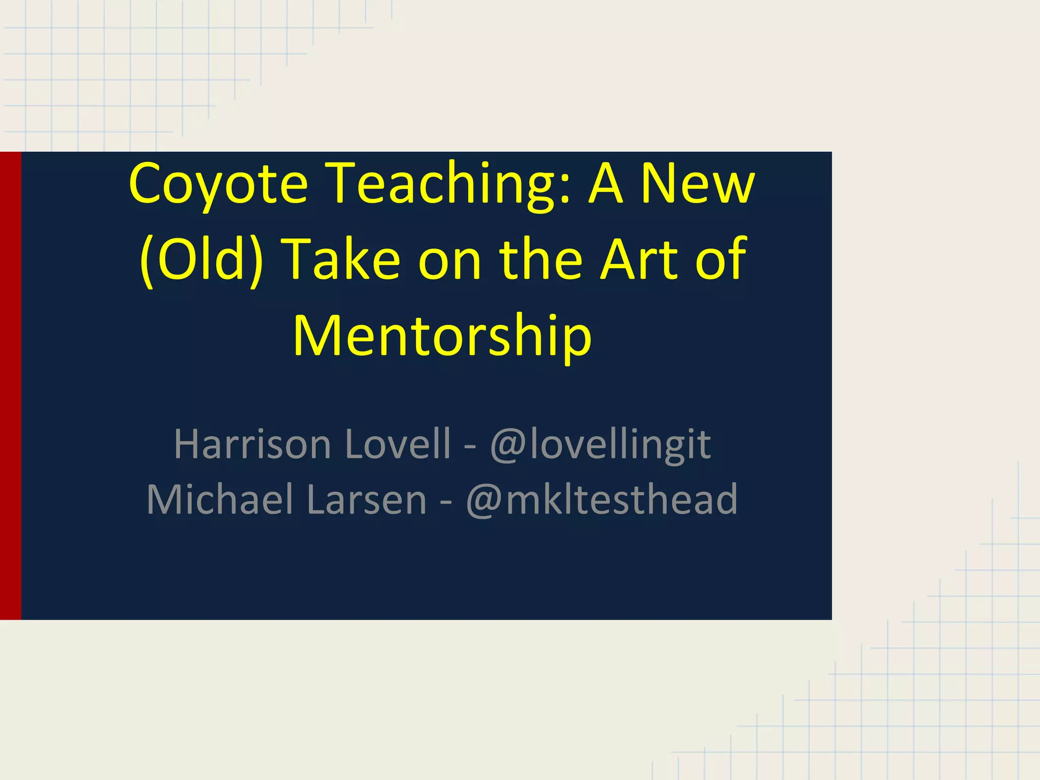 Coyote Teaching Presentation | PPTX