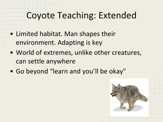 Coyote Teaching Presentation | PPTX