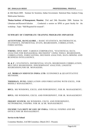 shailaja_profile | DOC | Telecommunications Industry | Industries