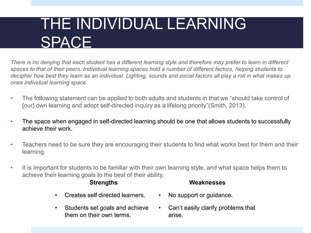 The Learning Spaces | PPT