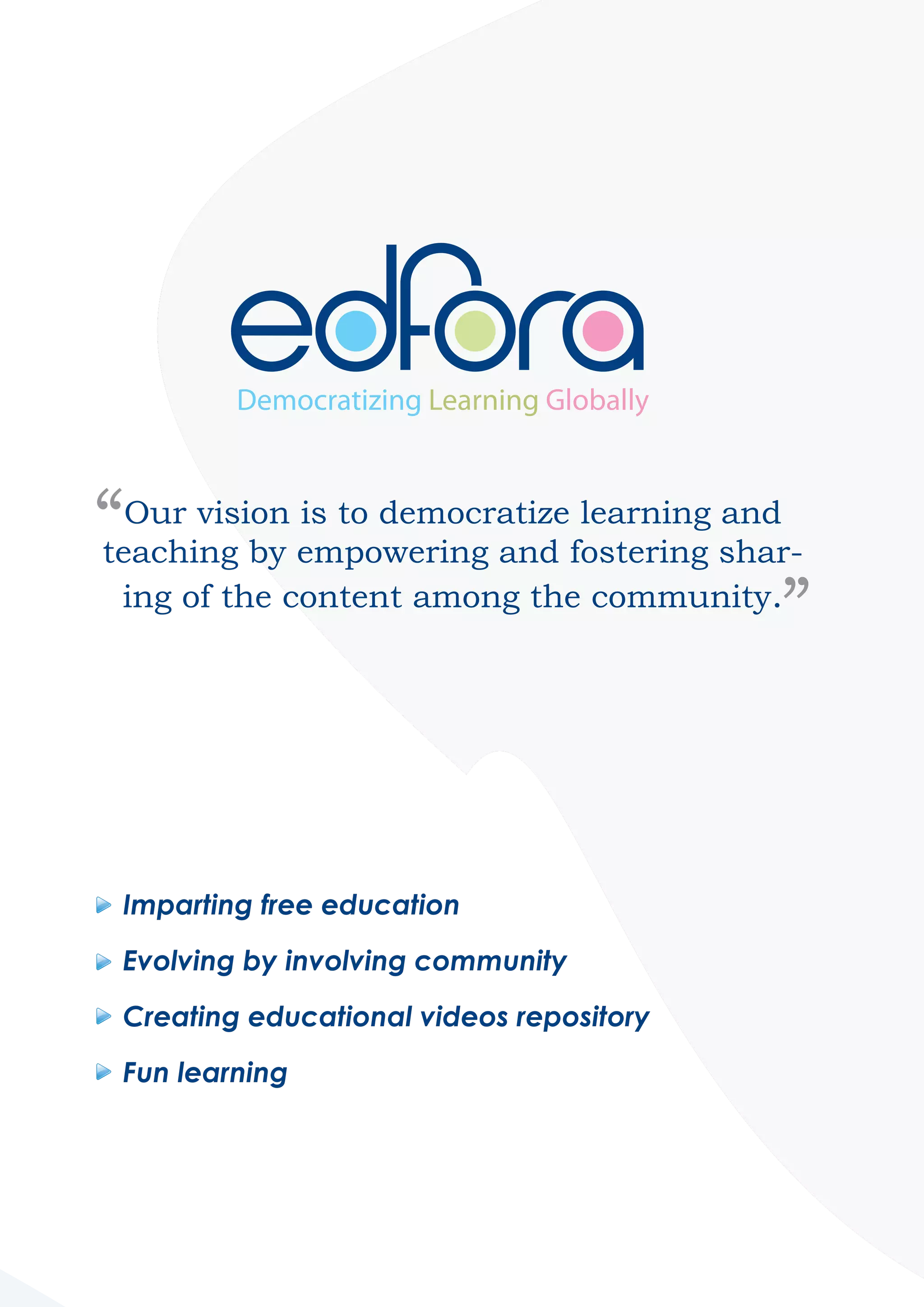Edfora Corporate Brochure | PDF | Online Education | Education