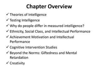 Intelligence and Achievement | PPTX