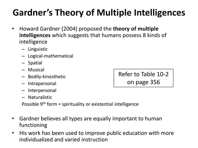 Intelligence and Achievement | PPTX
