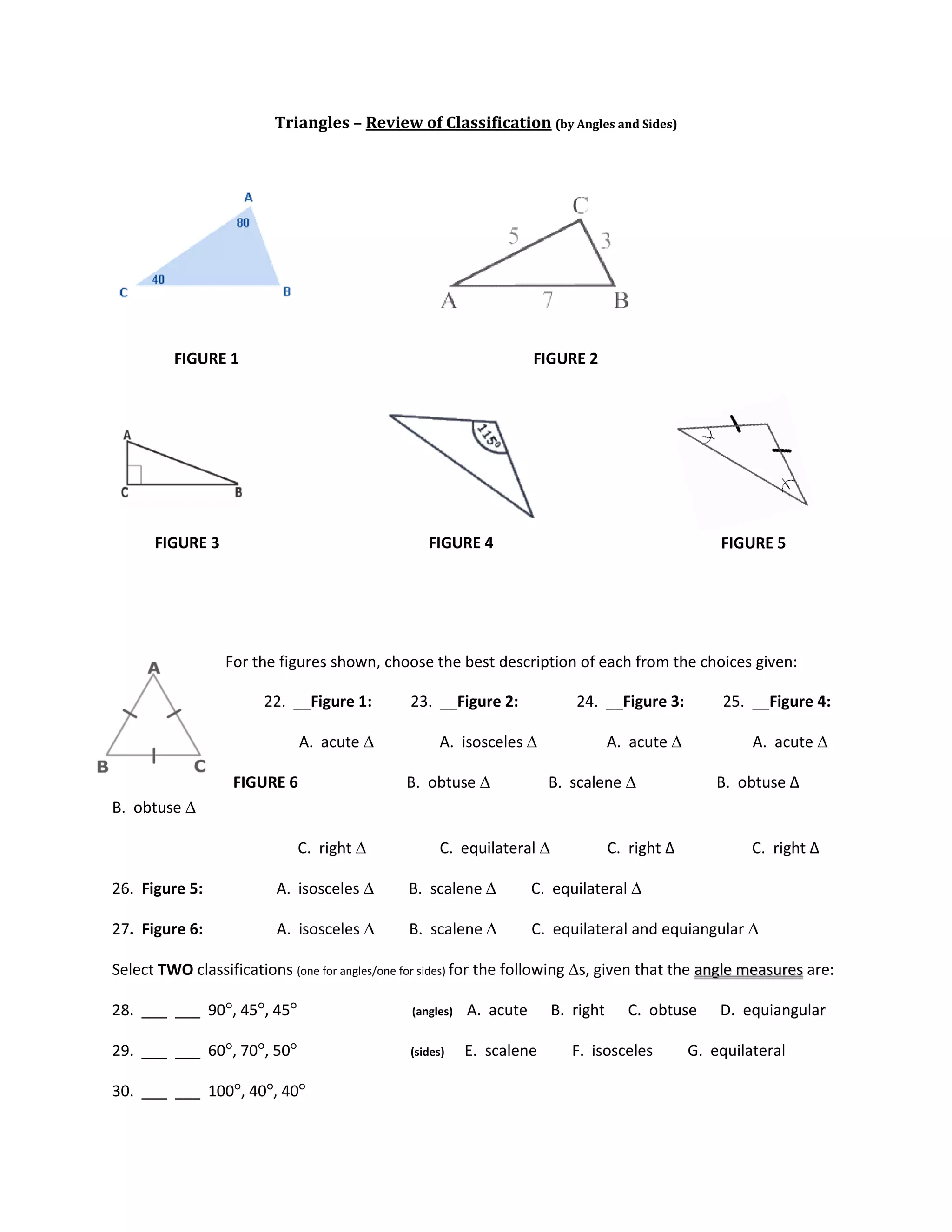 Triangle Inequality Theorem: Activities and Assessment Methods | PDF