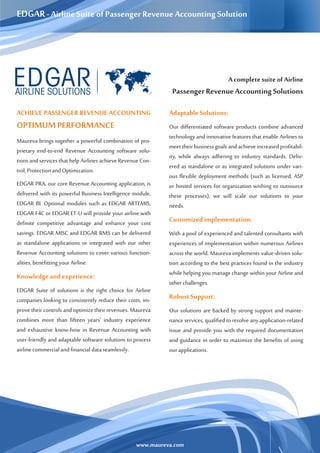 EDGAR AIRLINE PASSENGER SOLUTIONS | PDF
