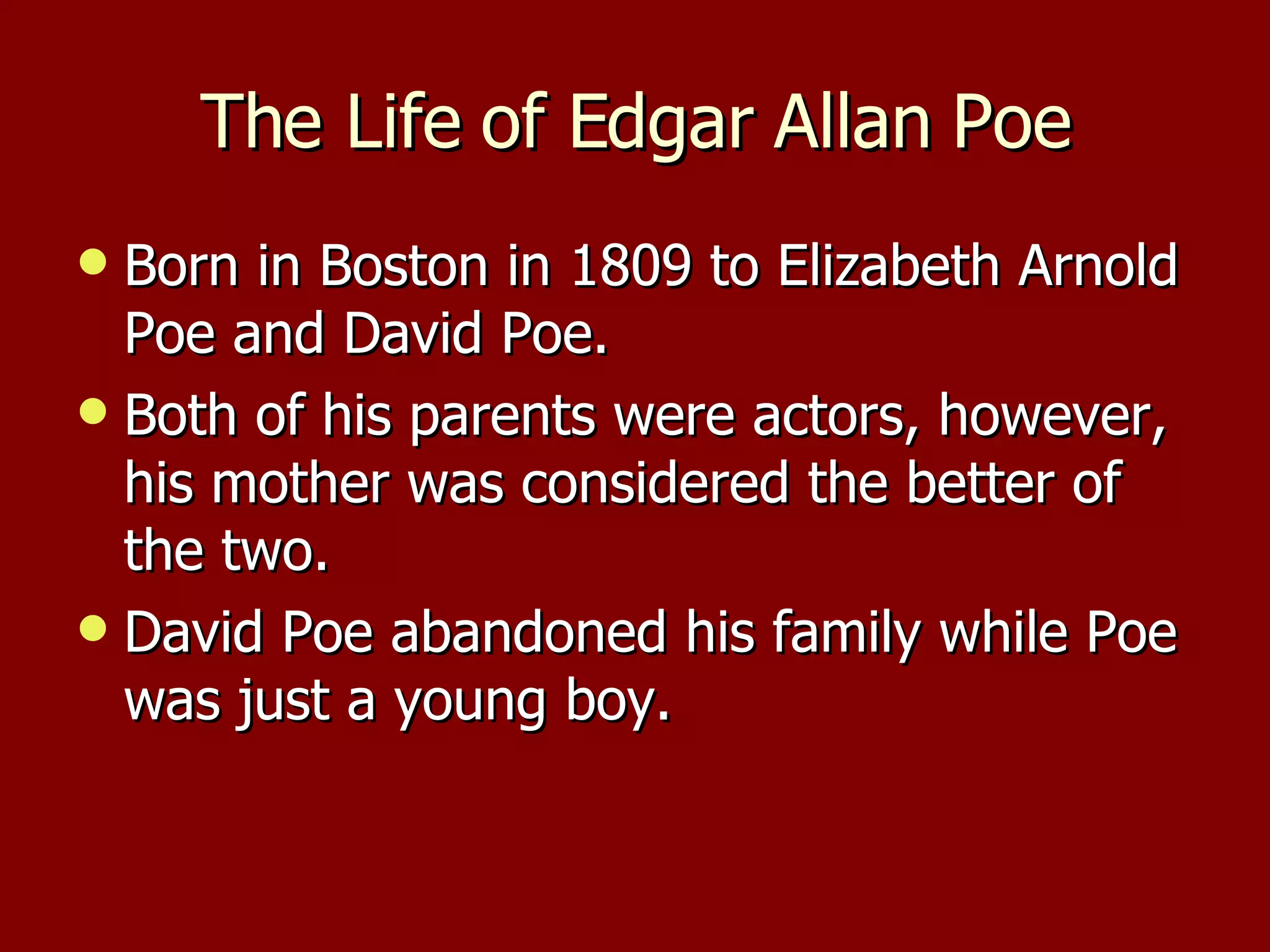 Edgar Allan Poe | PPT