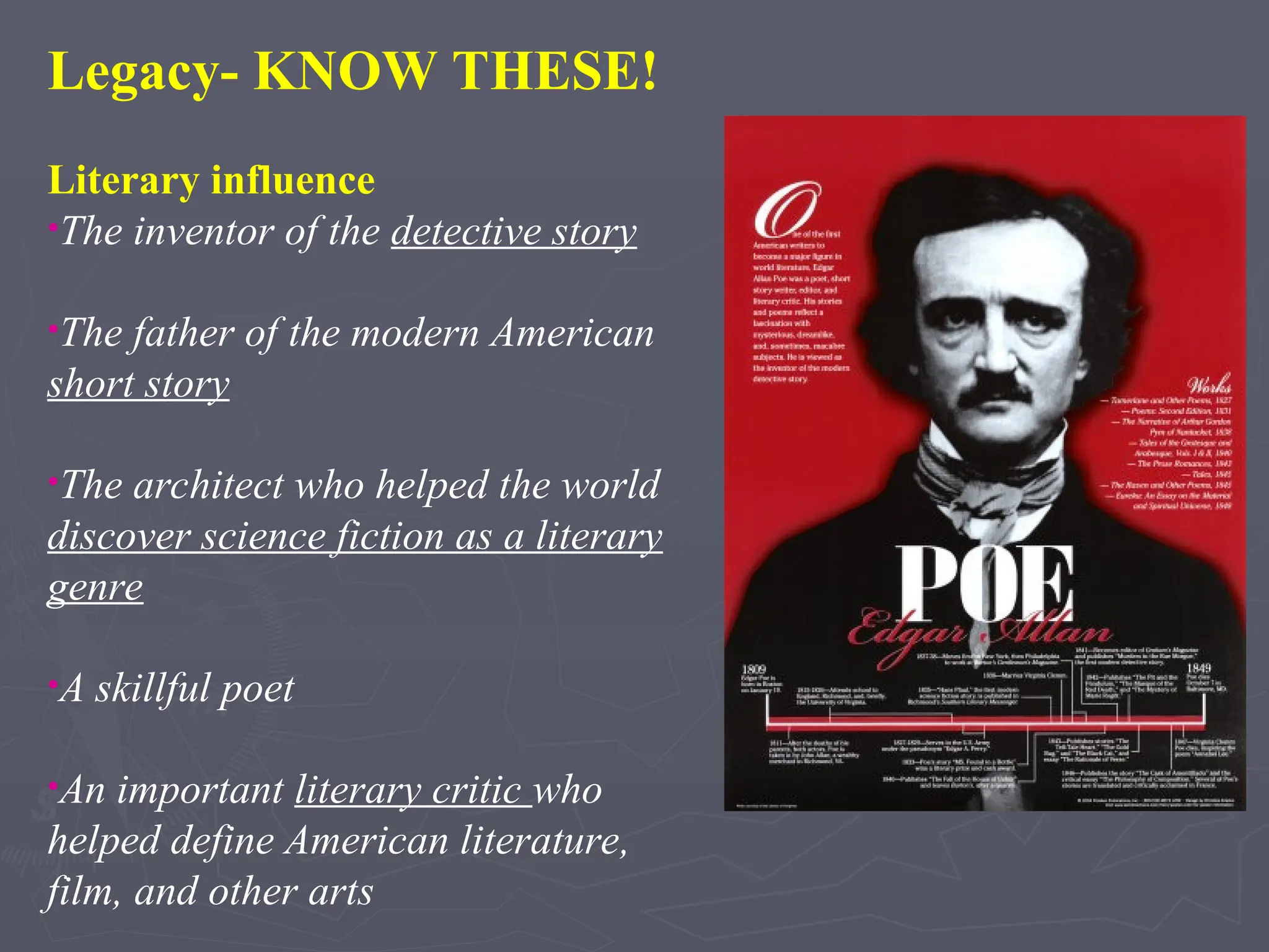 _edgar-allan-poe.ppt 1809-1849 story of his life | PPT