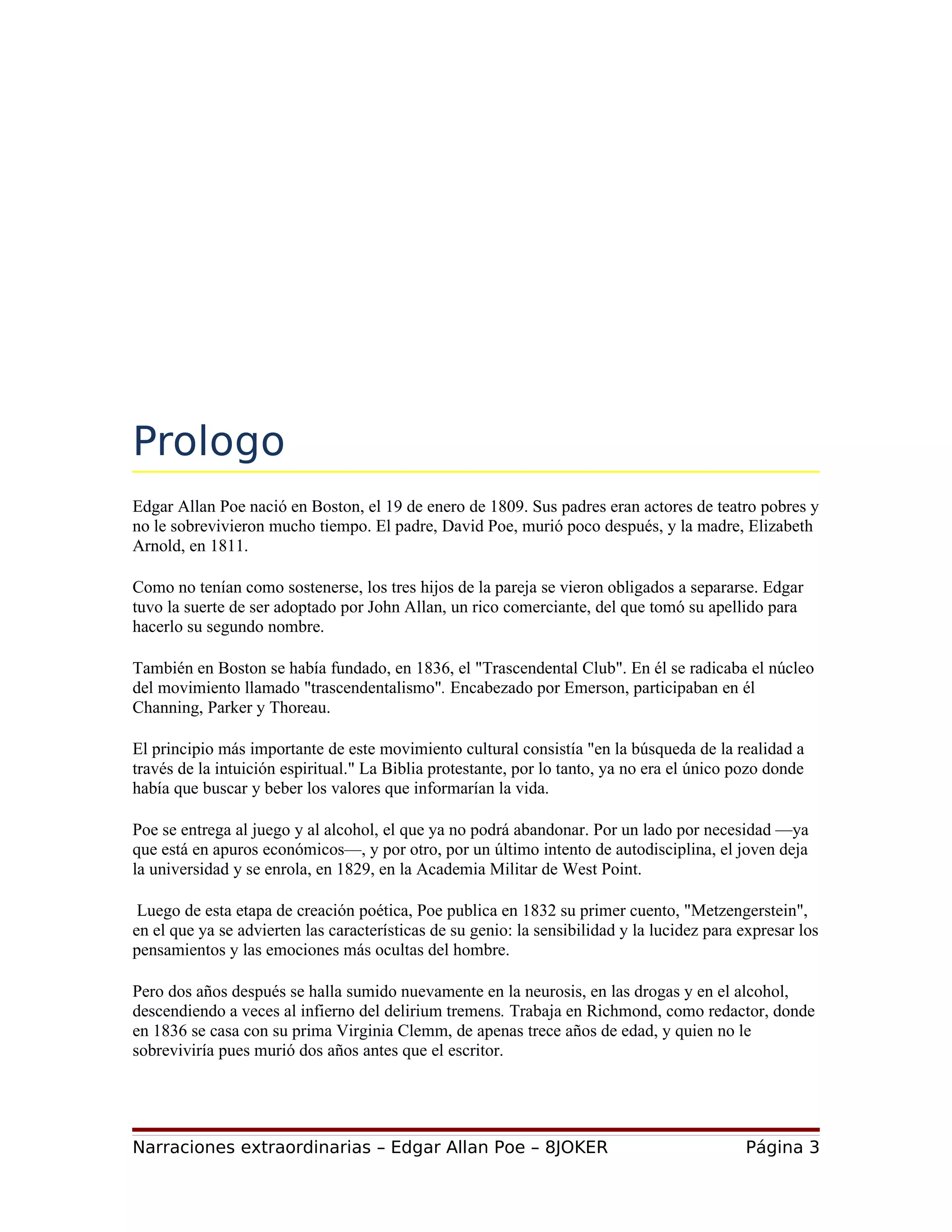 Edgar allan-poe-narraciones-extraordinarias | PDF