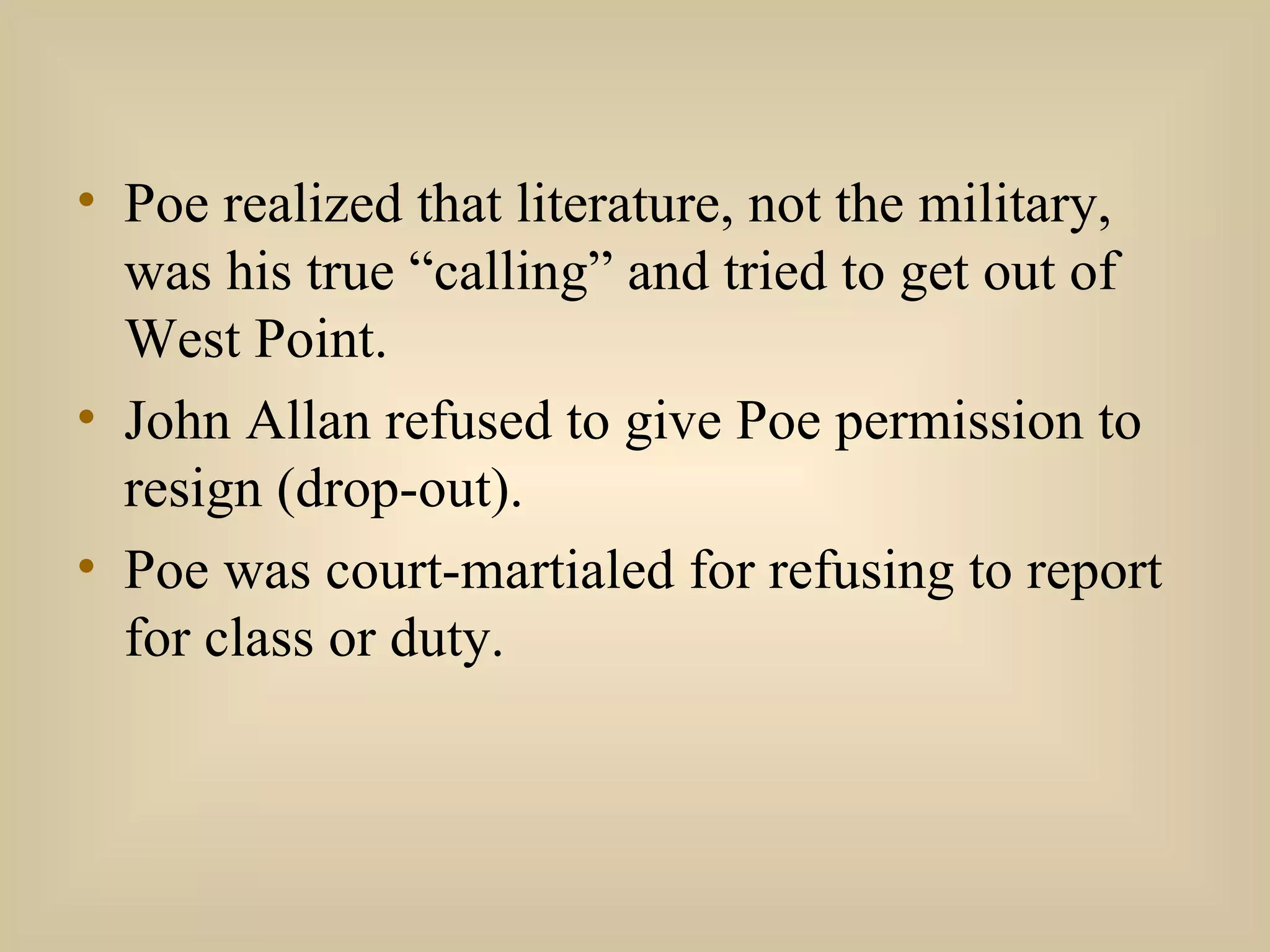 Edgar Allan Poe The Life Of | PPT