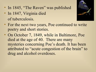 Edgar Allan Poe The Life Of | PPT