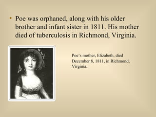 Edgar Allan Poe The Life Of | PPT