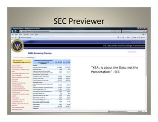 Edgar agents XBRL Presentation | PDF