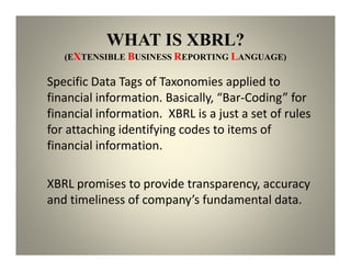 Edgar agents XBRL Presentation | PDF