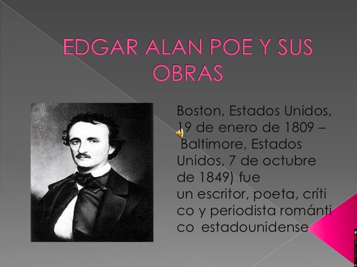 Edgar alan poe y sus obras mas importantes
