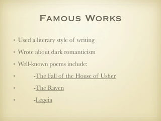 Edgar allan poe | PPT