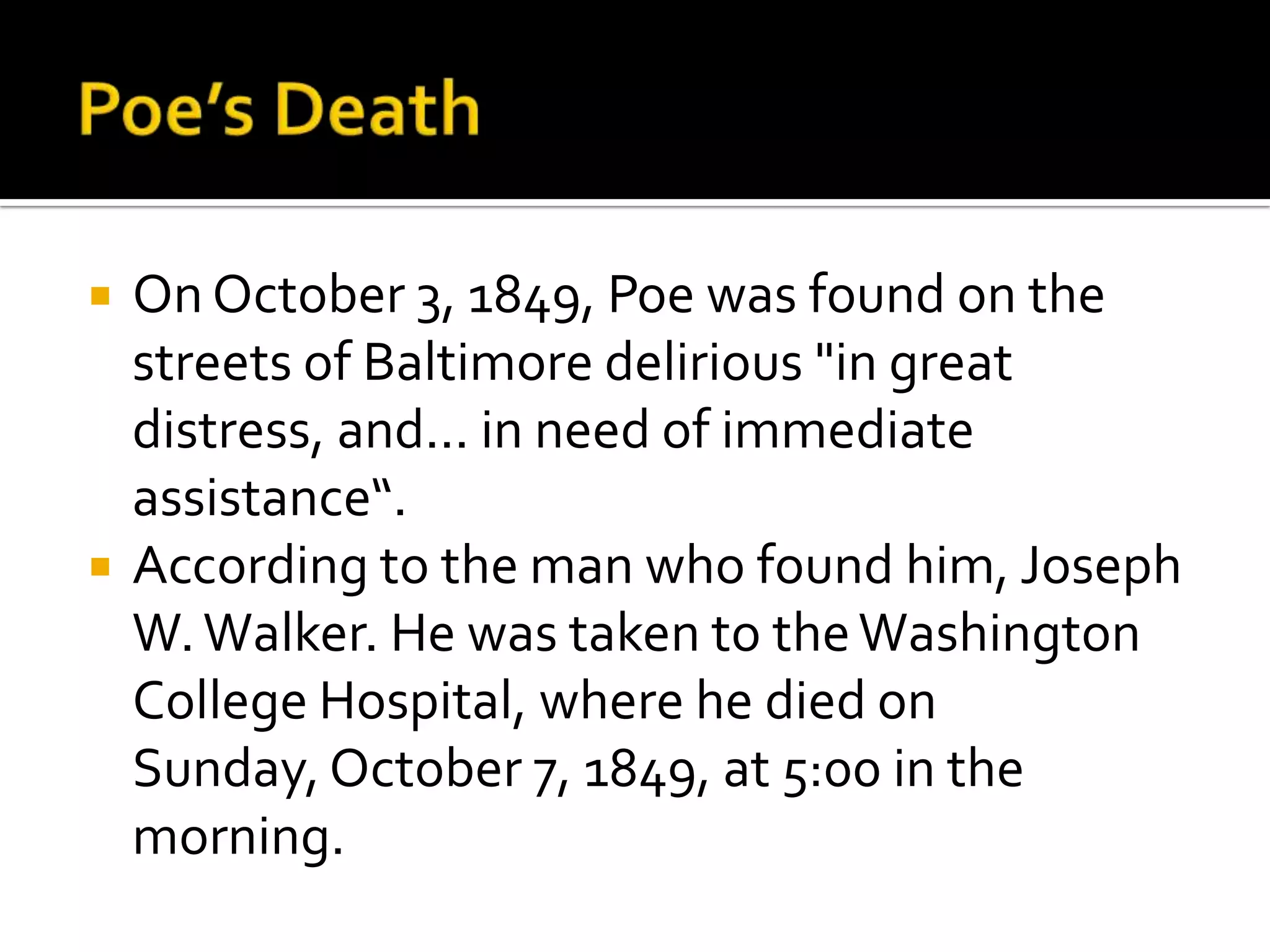 Edgar allan poe | PPTX