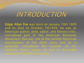 Edgar allan poe | PPT