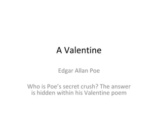 Edgar allan poe | PPT