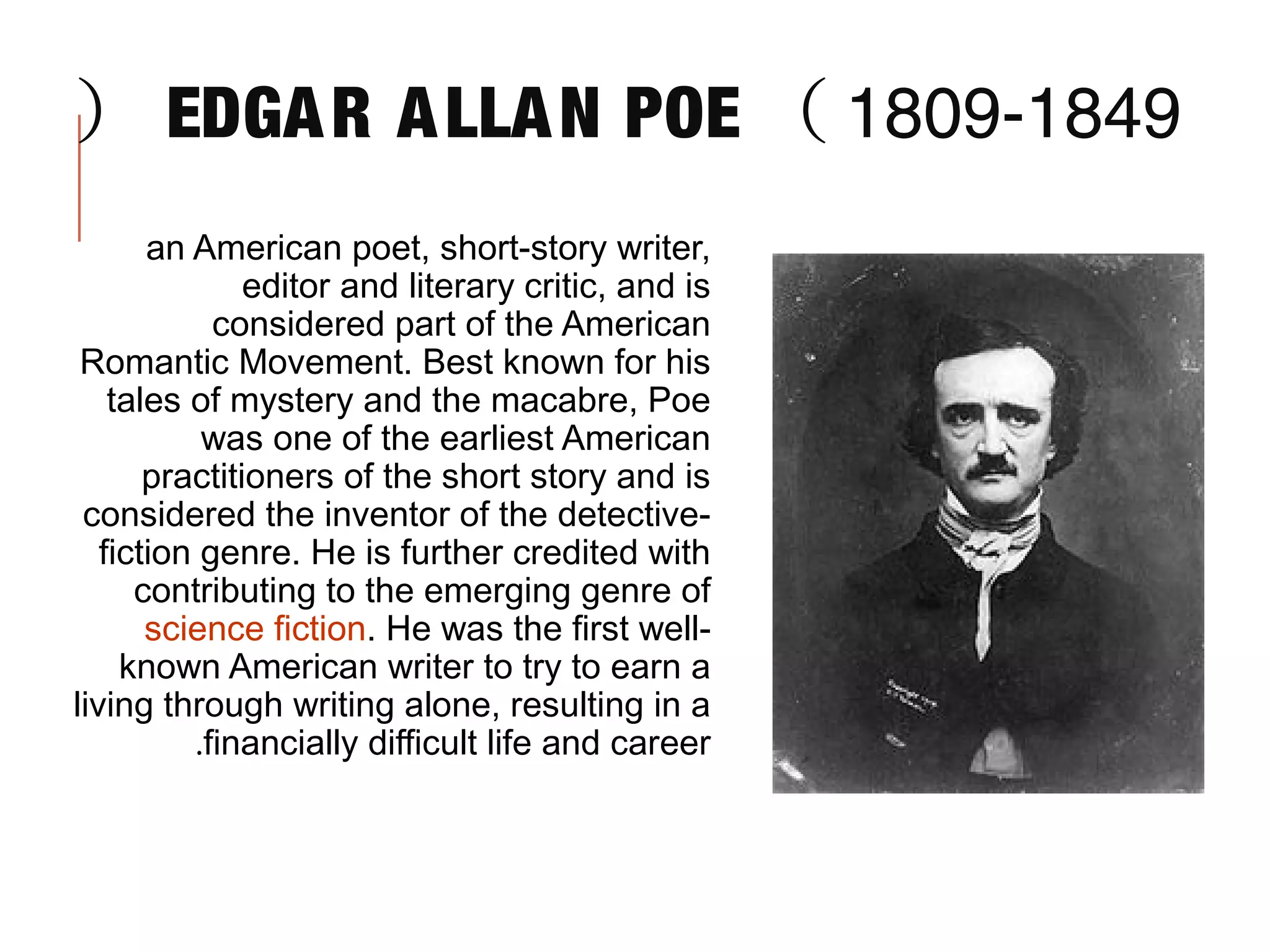 Edgar allan poe | PPT