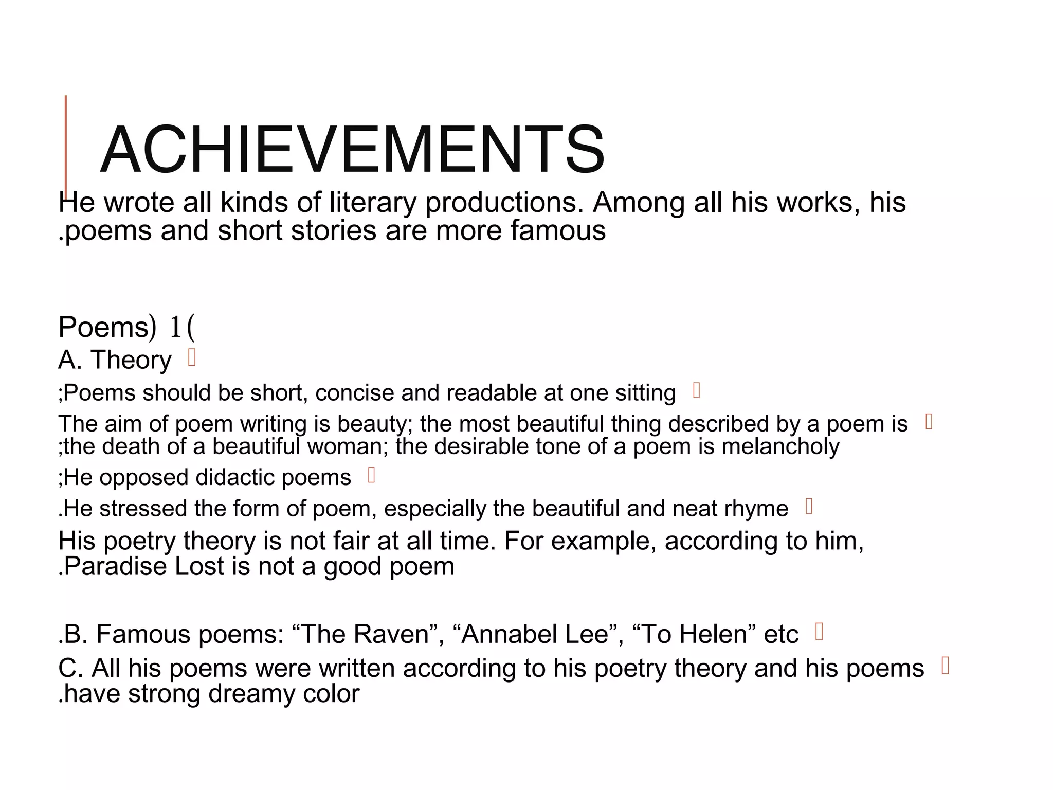 Edgar allan poe | PPT