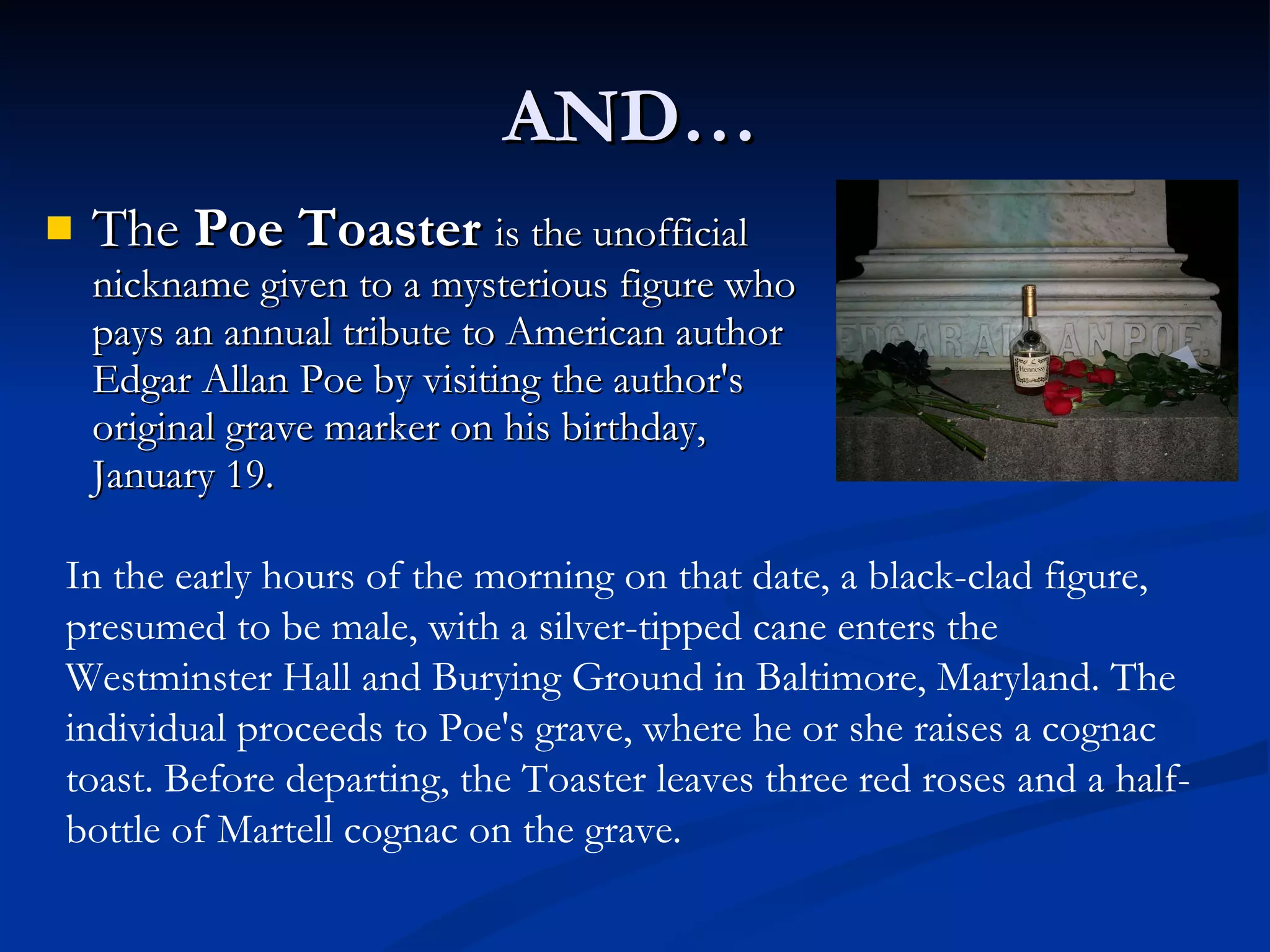 Edgar Allan Poe Background 2009 | PPT