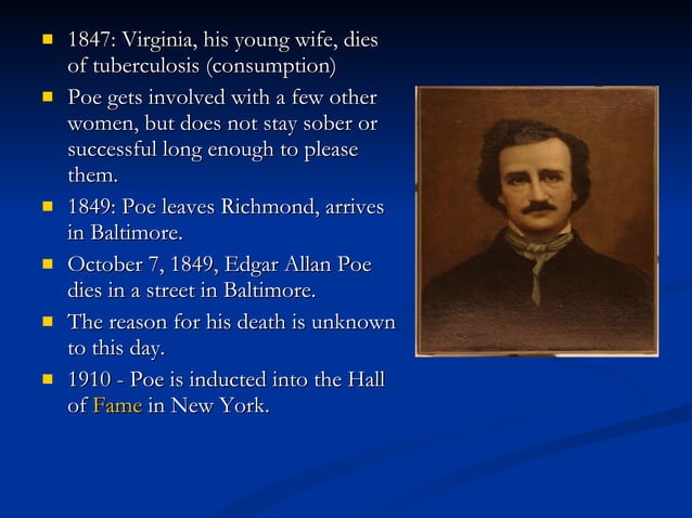 Edgar Allan Poe Background 2009 | PPT