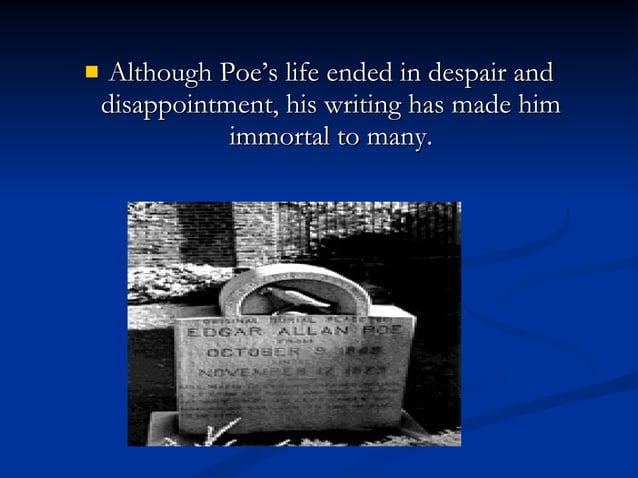 Edgar Allan Poe Background 2009 | PPT