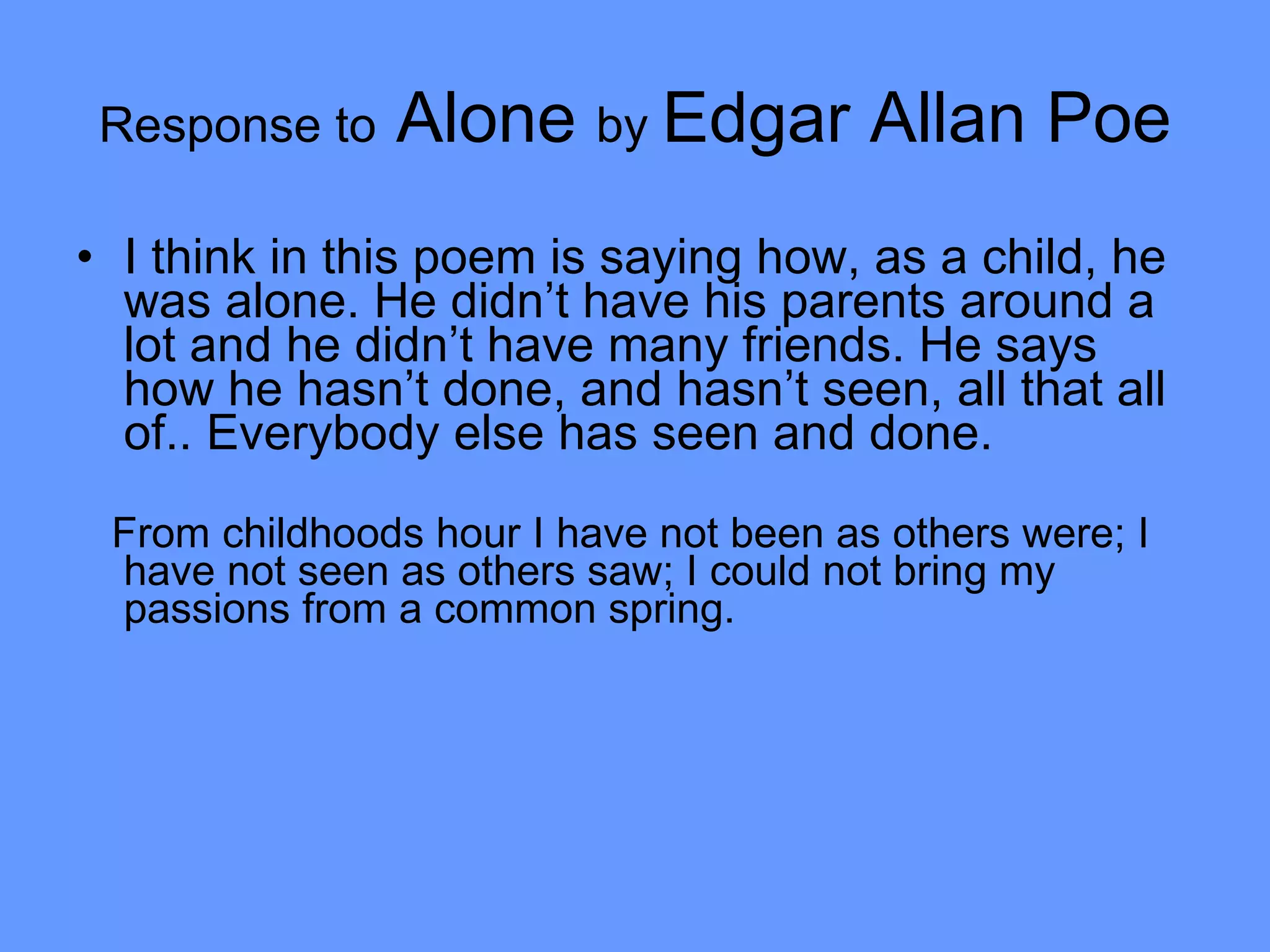 Edgar Allan Poe Power Point | PPT