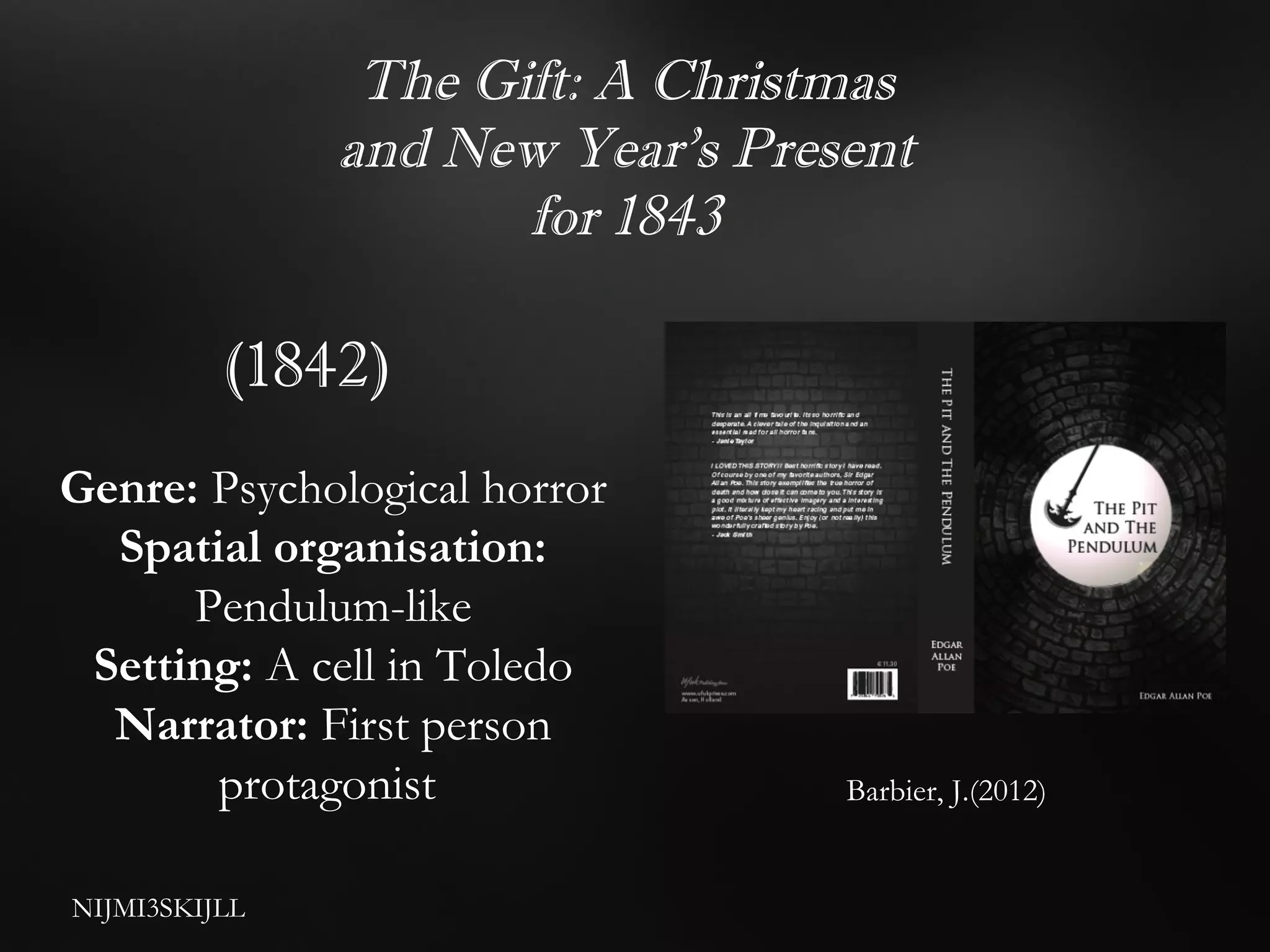 Edgar allan poe's the pit and the pendulum | PPS