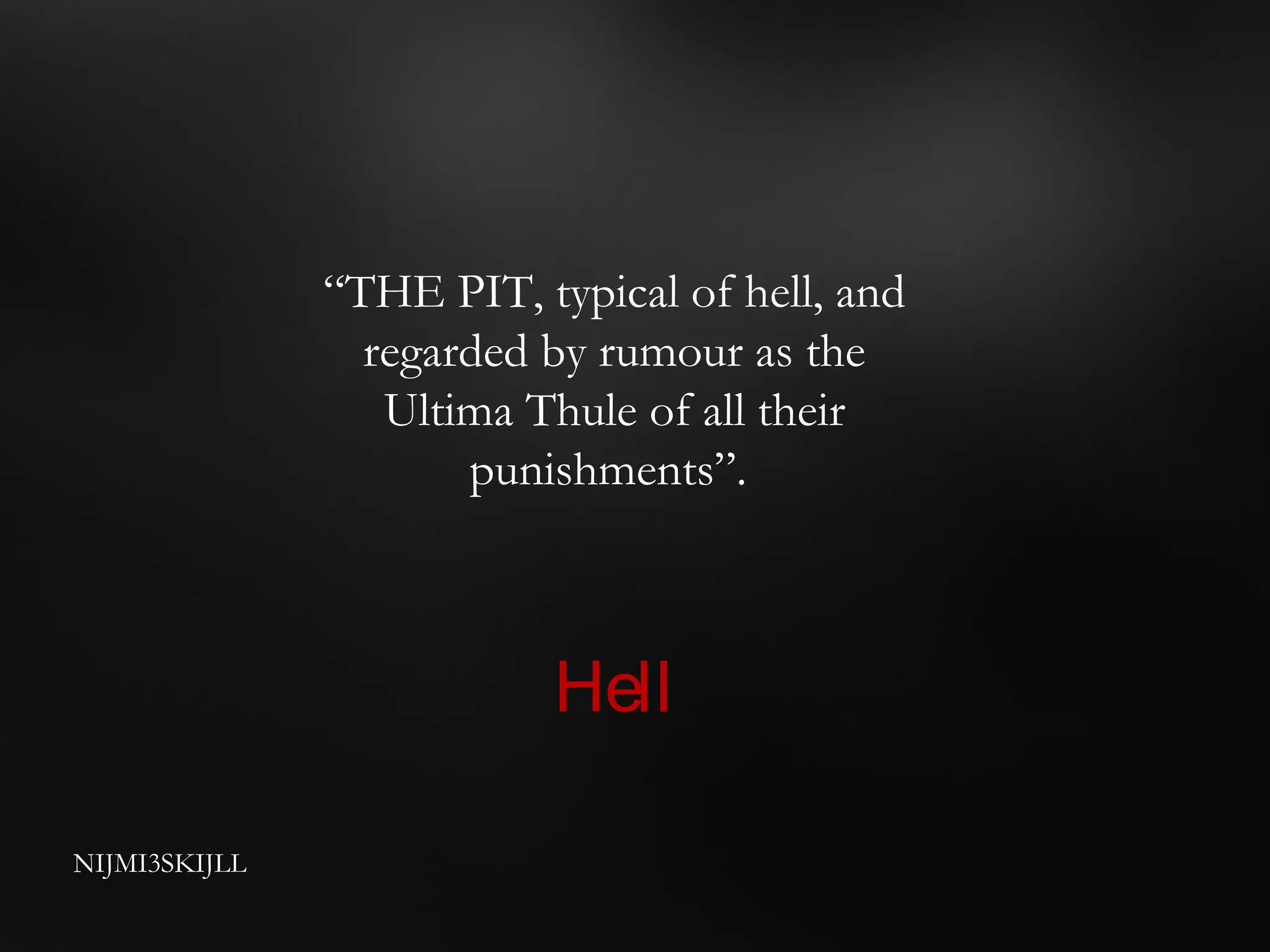 Edgar allan poe's the pit and the pendulum | PPS