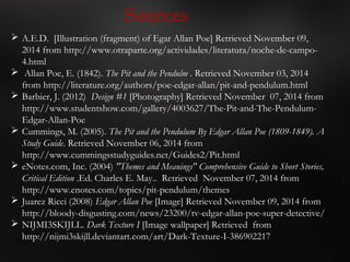 Edgar allan poe's the pit and the pendulum | PPS