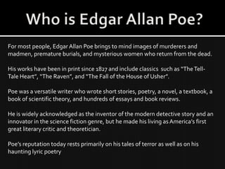 Edgar Allan Poe | PPTX