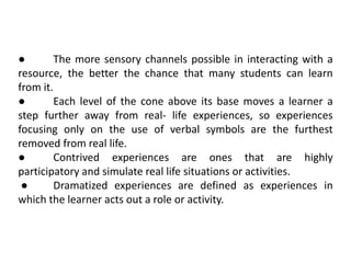 Edgar Cone of Learning (Edgar Cone of Experience) | PPTX