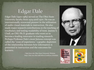 Edgar dale s cone of experience | PPTX