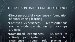 Cone of experience by edgar's dale ghgbh2023 | PPTX