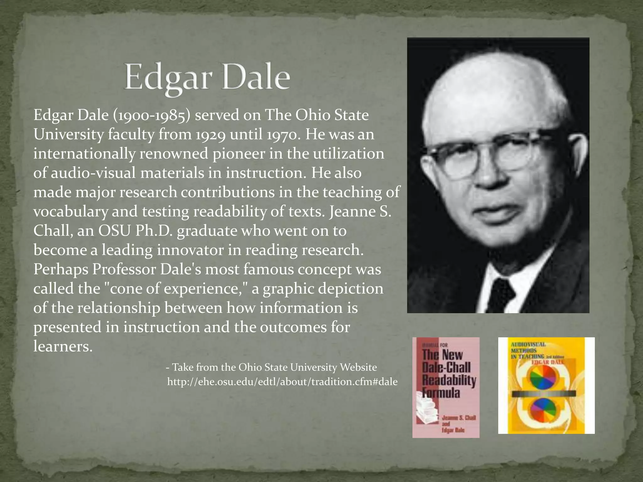 Edgar Dales Cone Of Experience1 | PPT