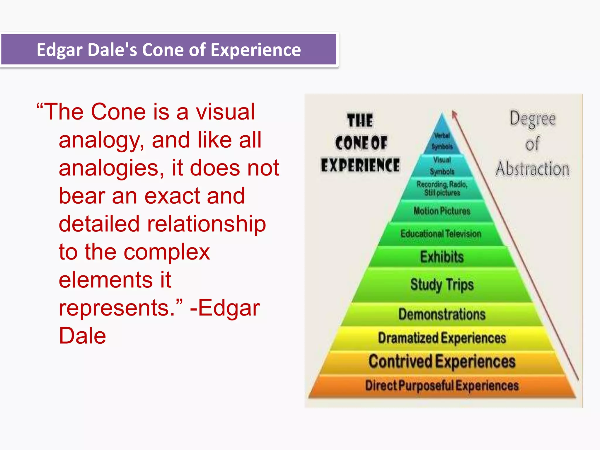 Edgar Dale's Cone of Experience | PPTX