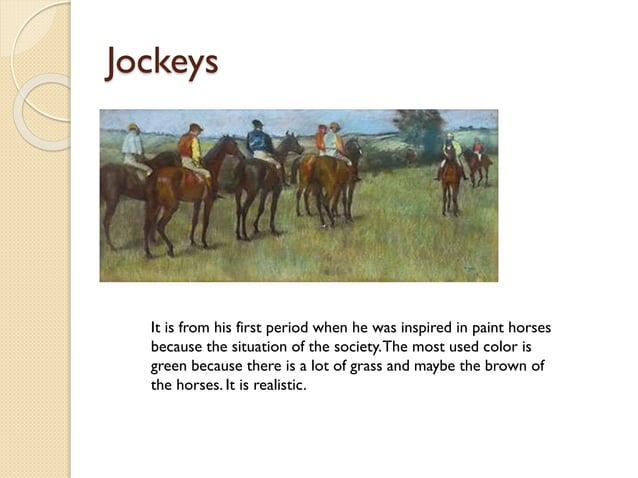 Edgar Degas and his paintings. | PPTX