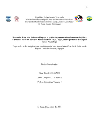 (Edgar Rios, Germil Calojero IF - 04) Informe Final Proyecto | PDF