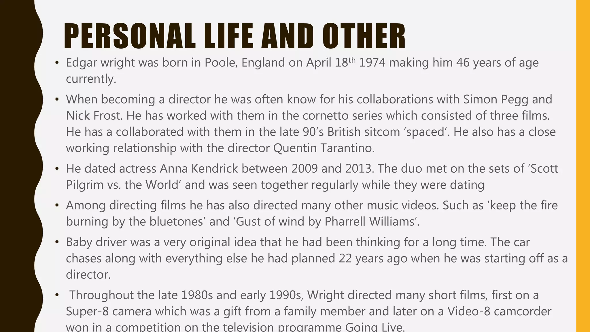 Edgar wright powerpoint | PPTX