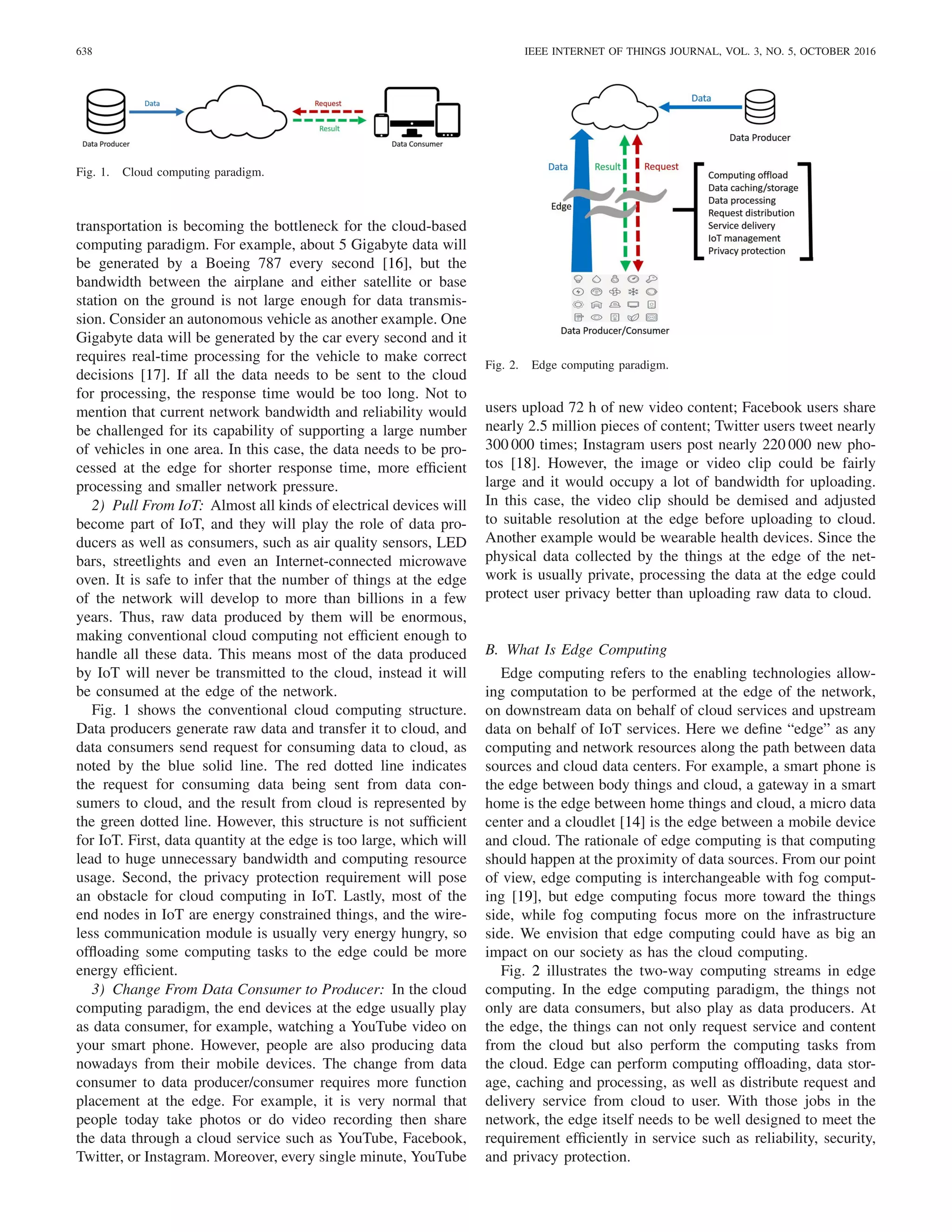 EDGE COMPUTING: VISION AND CHALLENGES | PDF
