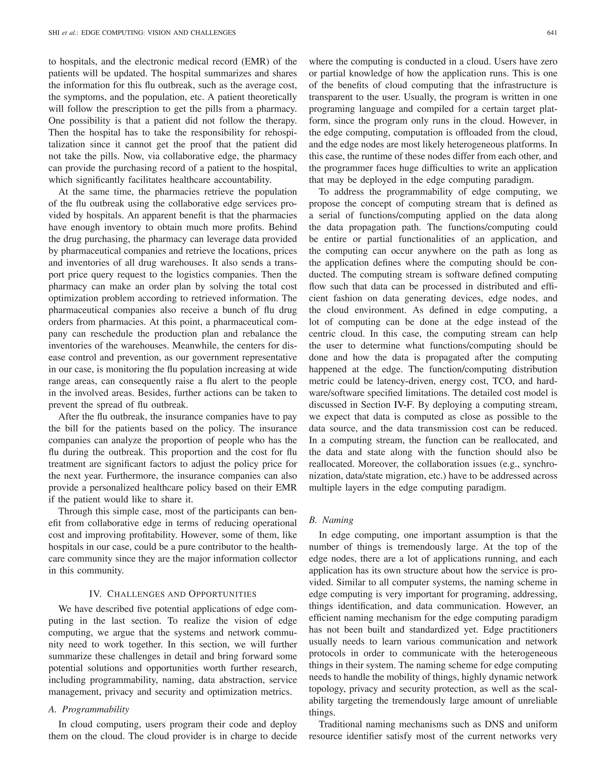EDGE COMPUTING: VISION AND CHALLENGES | PDF