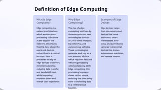 Basic Concept of Edge-Computing and its applications | PPT